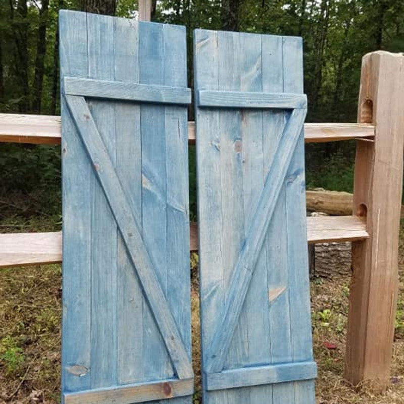 Barn Door Window Shutters - Etsy