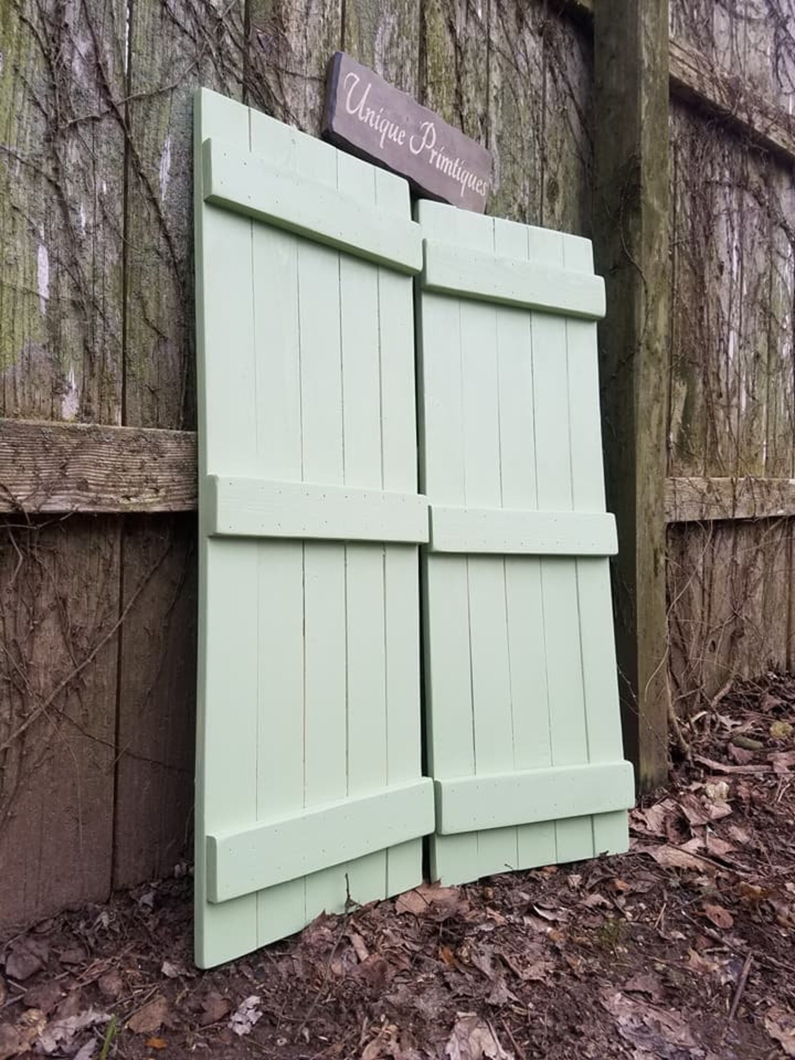 Rustic Wood Shutters Country Barn Display Indoor Outdoor | Etsy