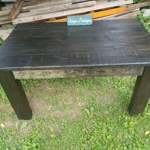 Rustic FARM TABLE Reclaimed Wood Farm House Primitive Country Cabin ...