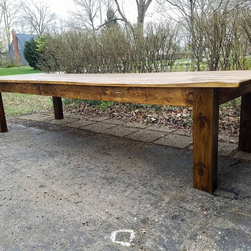 Rustic FARM TABLE 12-foot Reclaimed Wood Farm House Primitive - Etsy