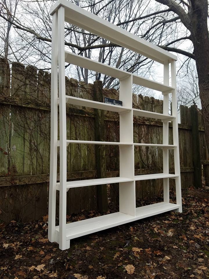 TALL Solid Wood Bookcase Book Shelf Wall Shelving Unit by Unique ...