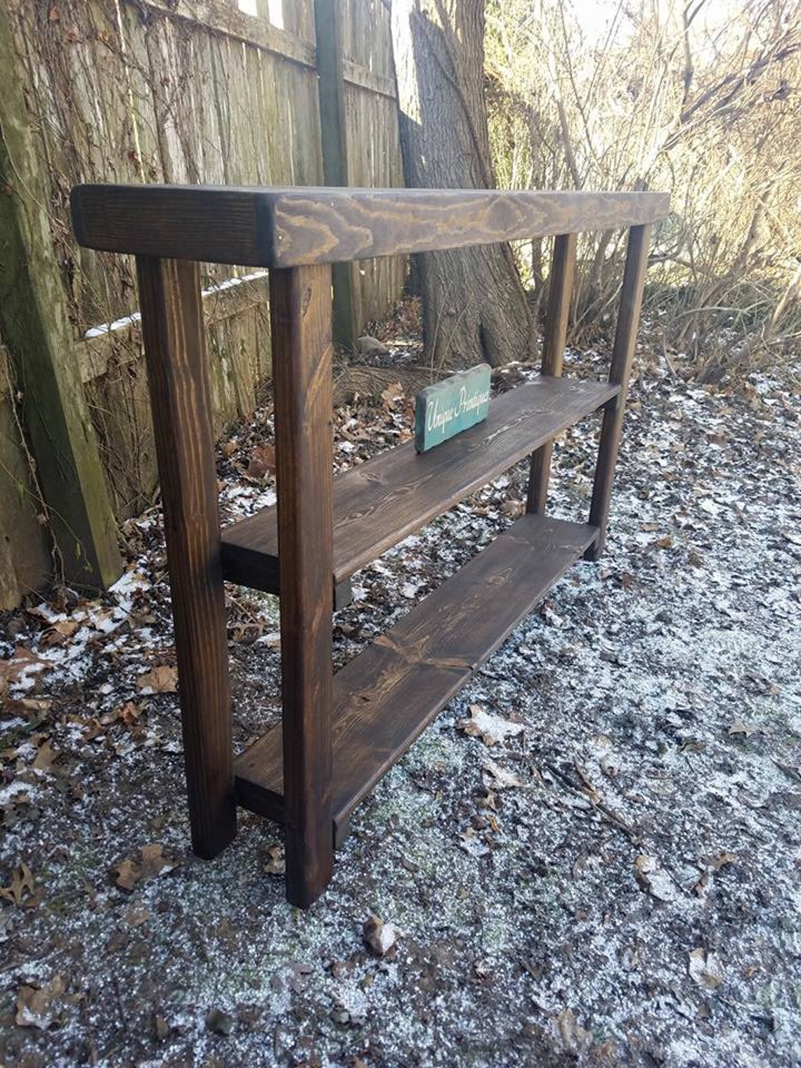 RUSTIC SOFA TABLE Bookcase Console Accent Entryway Entry Hall - Etsy