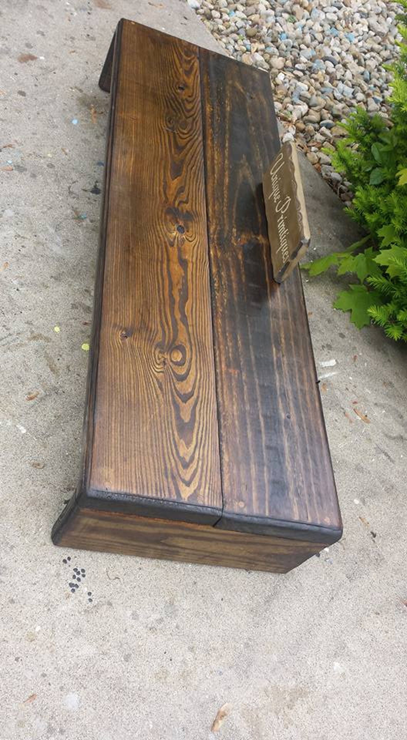 Rustic TABLE RISER Bench Large Centerpiece TV Entertainment - Etsy