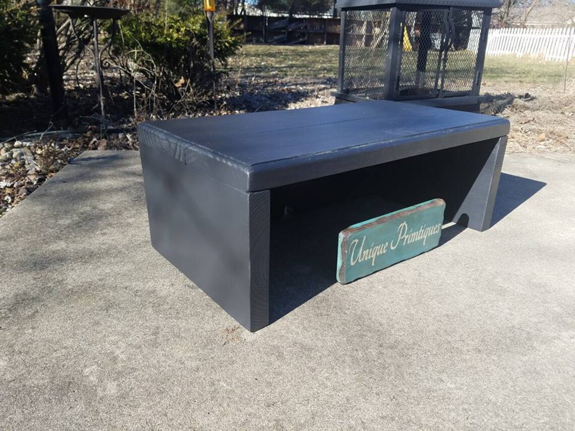 Wood Table Riser W/enclosed Back & Cord Hole Computer Desk - Etsy