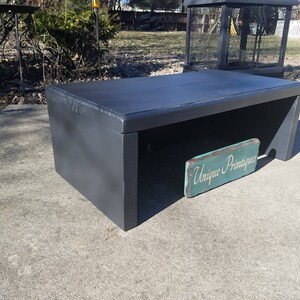 Wood Table Riser W/enclosed Back & Cord Hole Computer Desk Bench TV ...