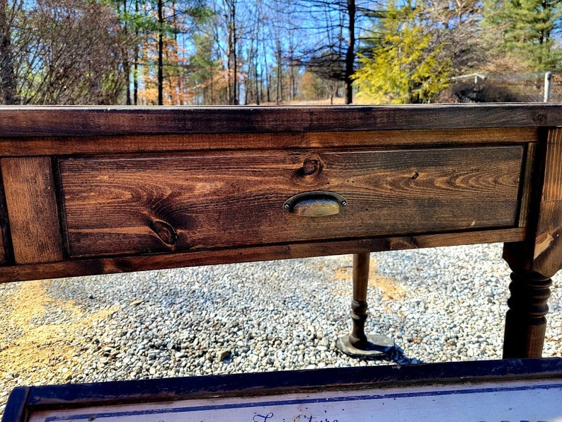 RUSTIC FARMHOUSE TABLE Farm House Island Office Desk Country - Etsy