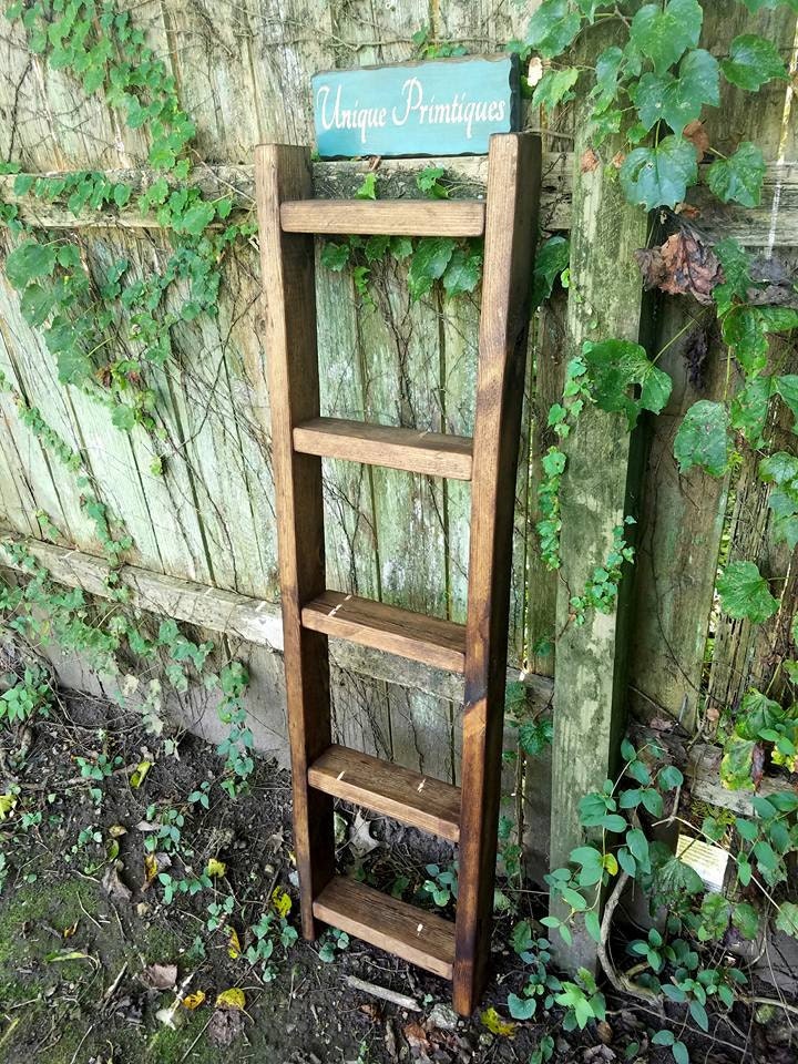 Rustic Primitive Wood Ladder Quilt Blanket Scarf Tie Towel | Etsy