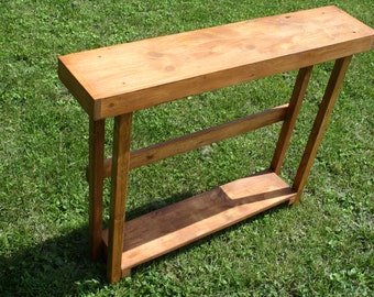 Rustic Primitive Reclaimed Wood SOFA Hall Console Accent Table - Etsy