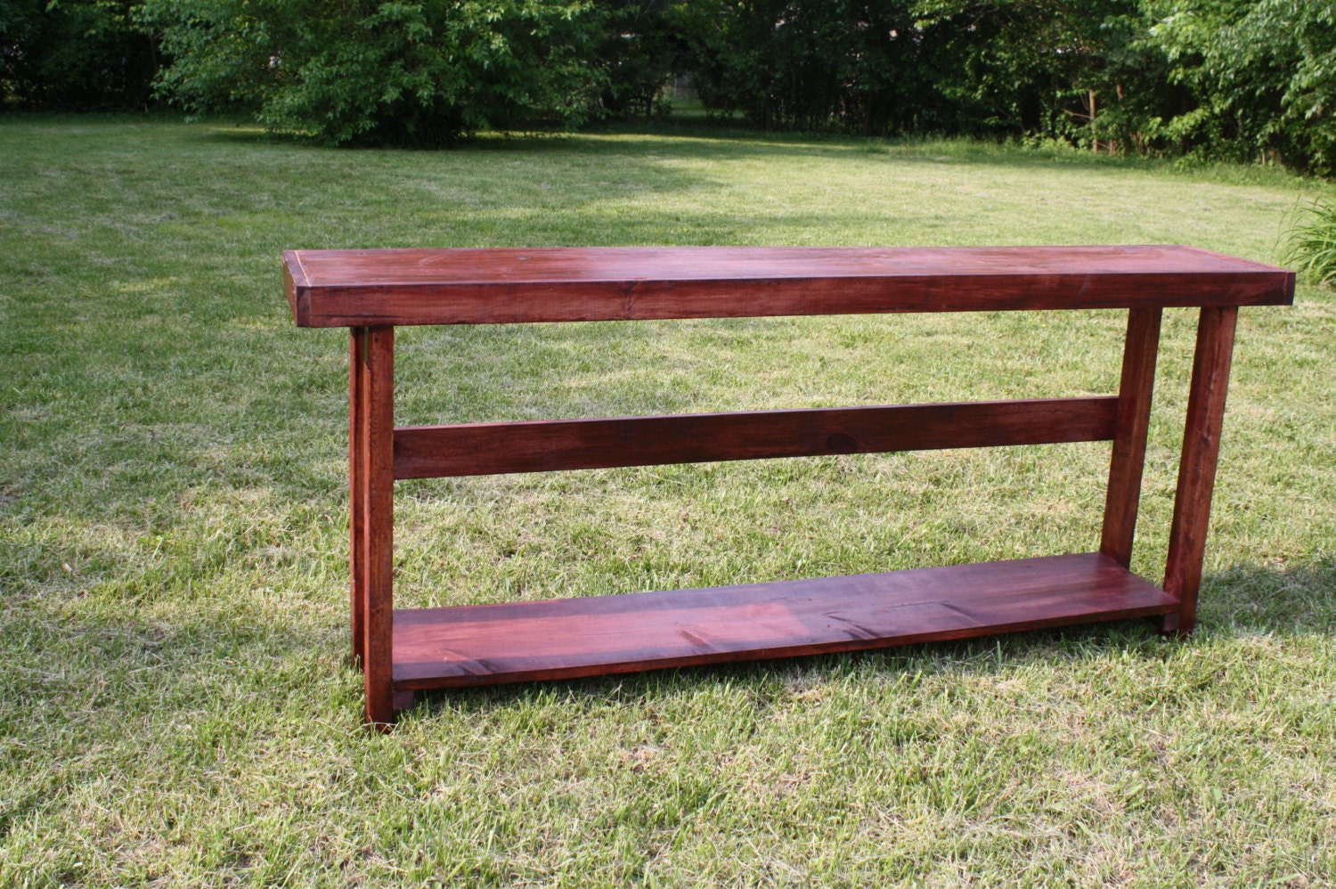 RUSTIC CONSOLE TABLE Sofa Entryway Accent Entry Hall Narrow | Etsy