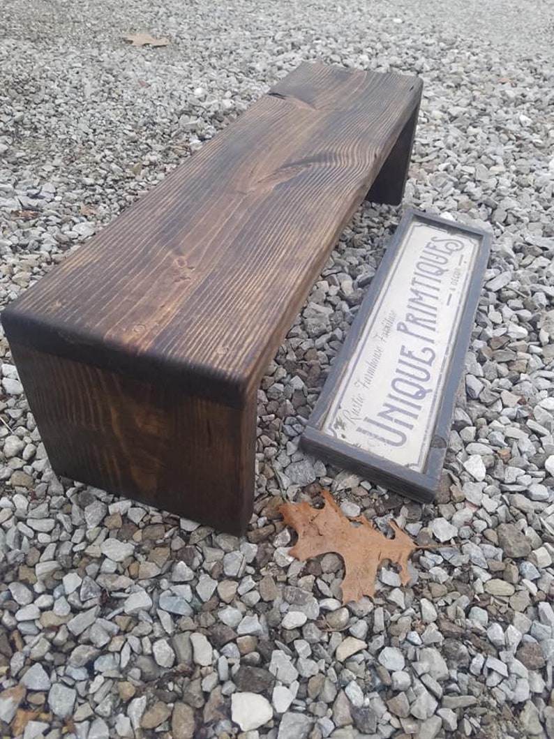 Rustic TABLE RISER Bench Large Centerpiece TV Entertainment - Etsy
