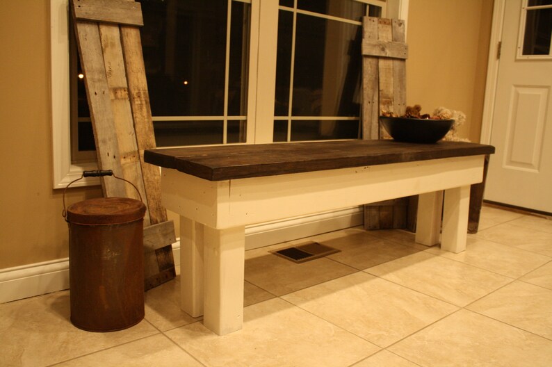 RUSTIC FARMHOUSE BENCH Farm House Indoor Outdoor Kitchen - Etsy