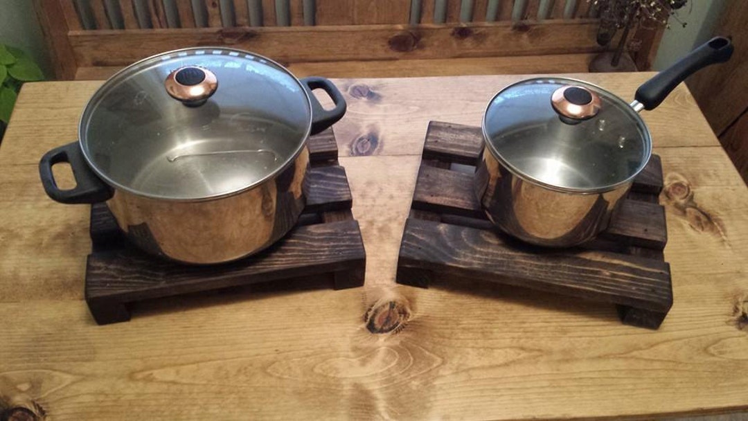 TABLE RISER Coaster Pallet Hot Pad 10"x12"x2-1/4" H Primitive Riser Set ...