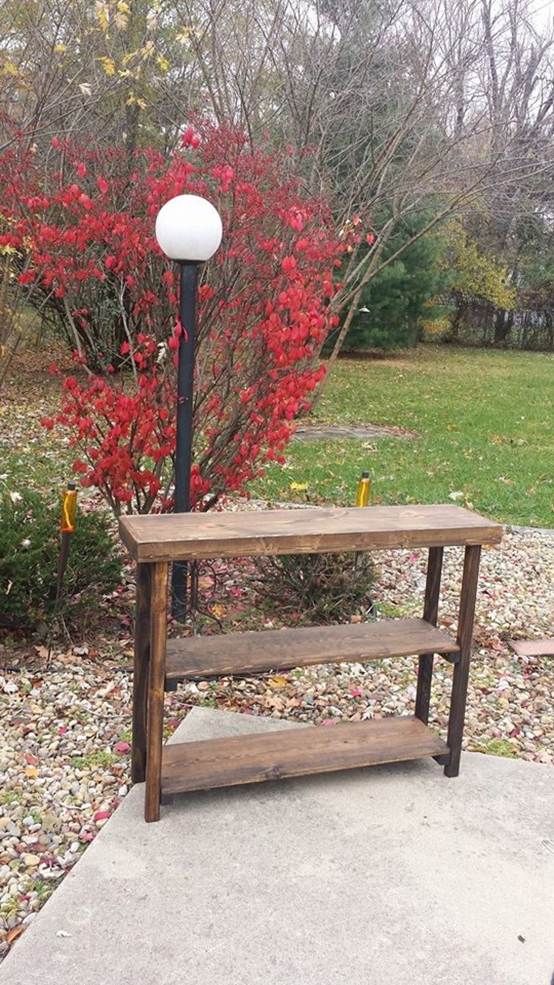 Rustic Primitive Reclaimed Wood SOFA Hall Console Table Book - Etsy
