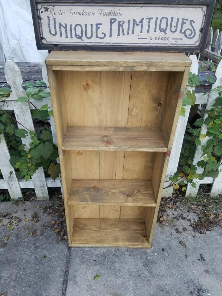 RUSTIC FARMHOUSE BOOKCASE Shelving Storage Shelf Driftwood | Etsy