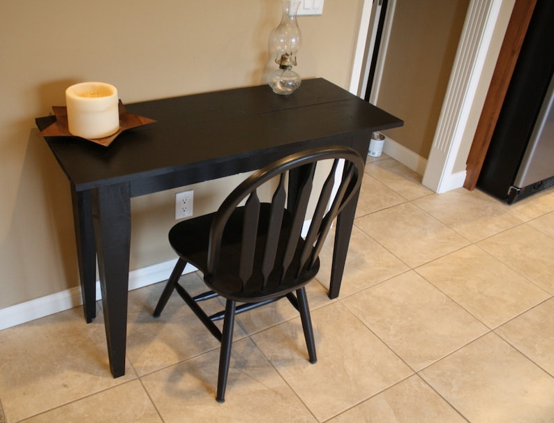 Primitive Black Computer DESK Tall Hall Sofa Entry Craft Table - Etsy