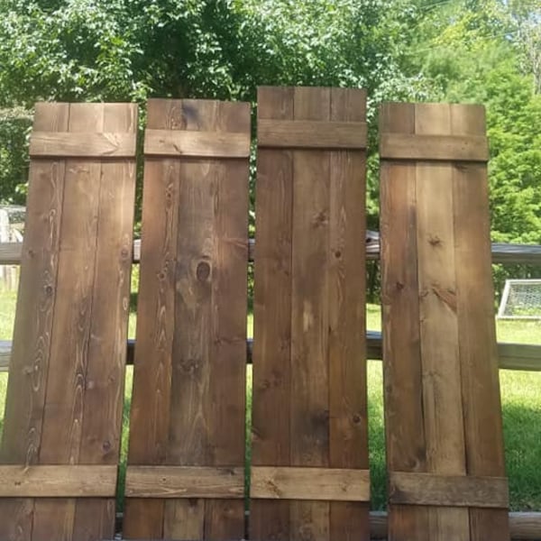 Cedar Shutters - Etsy