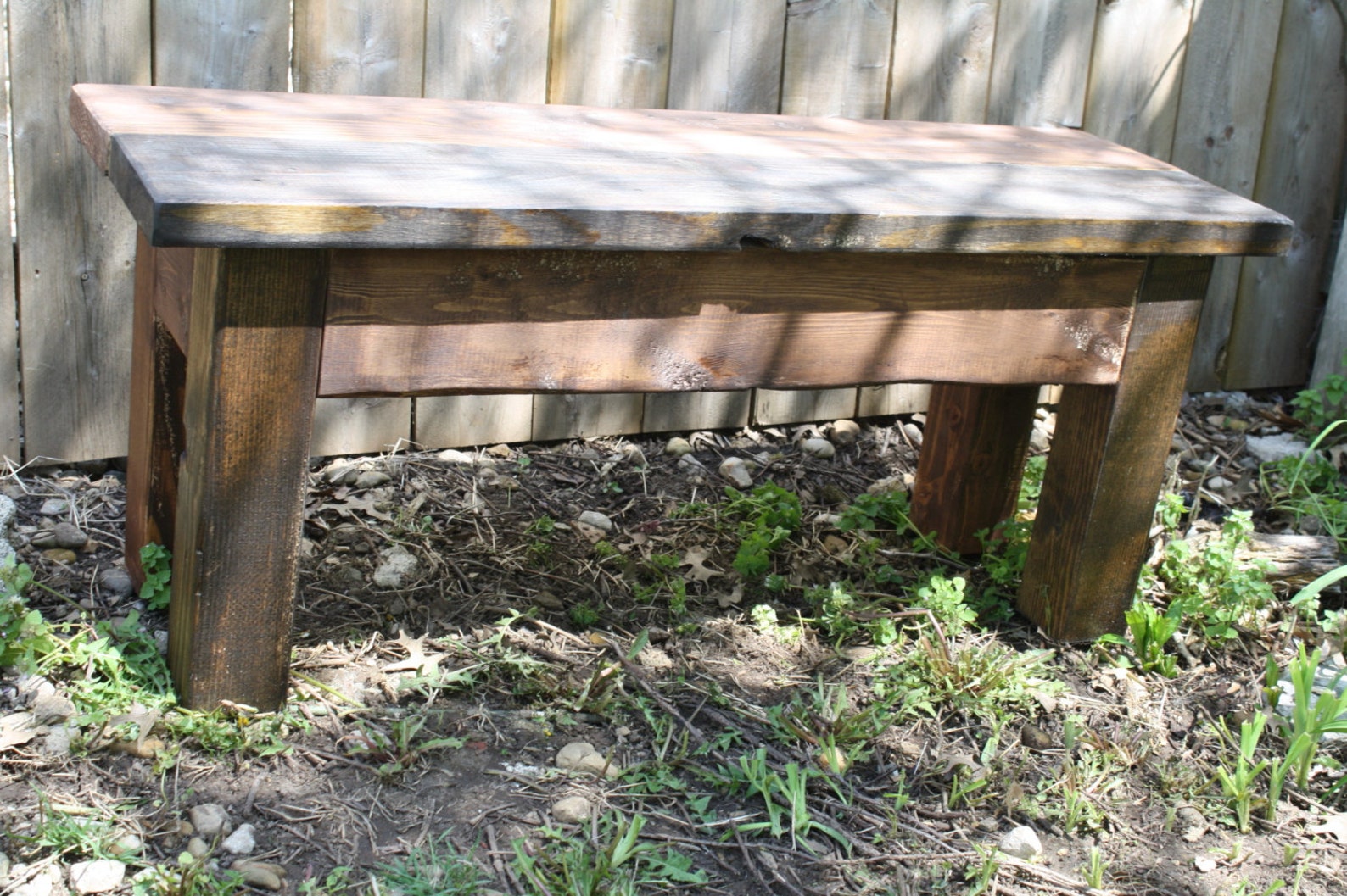 RUSTIC WOOD BENCH Farmhouse Farm House Country Decor Reclaimed | Etsy