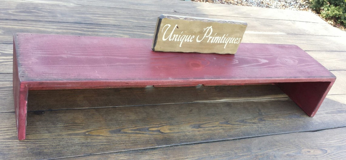 Table TV Computer Riser Bench Centerpiece Entertainment Center | Etsy