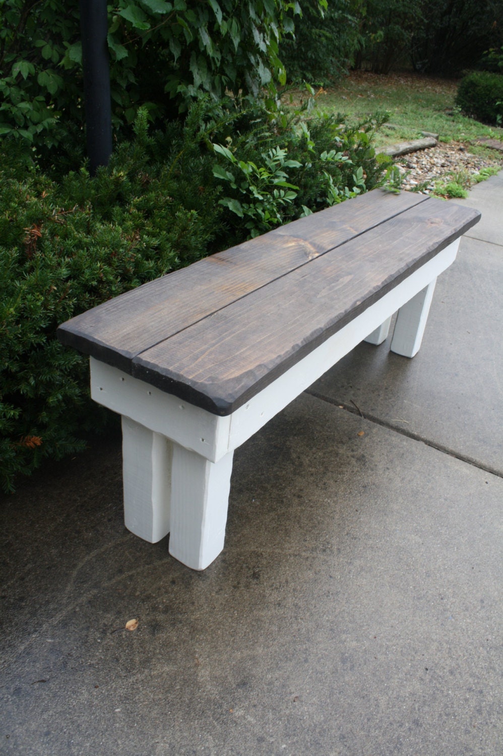 RUSTIC FARMHOUSE BENCH Dining Kitchen Porch Indoor Outdoor | Etsy