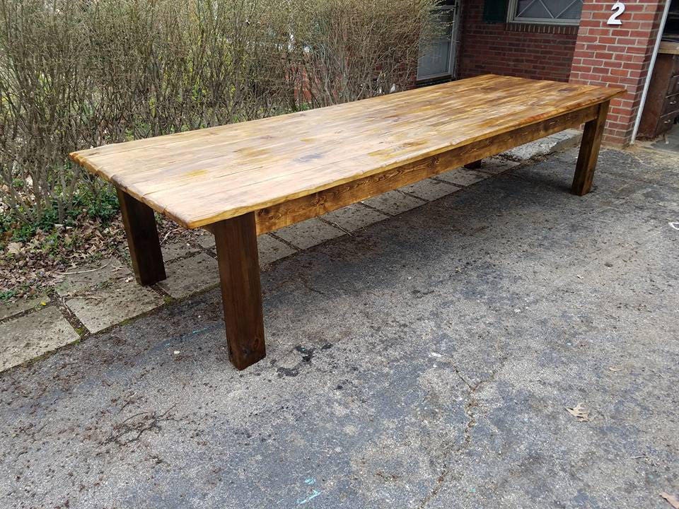 RUSTIC FARMHOUSE TABLE Lot Of Ten 12-Foot Reclaimed Wood | Etsy