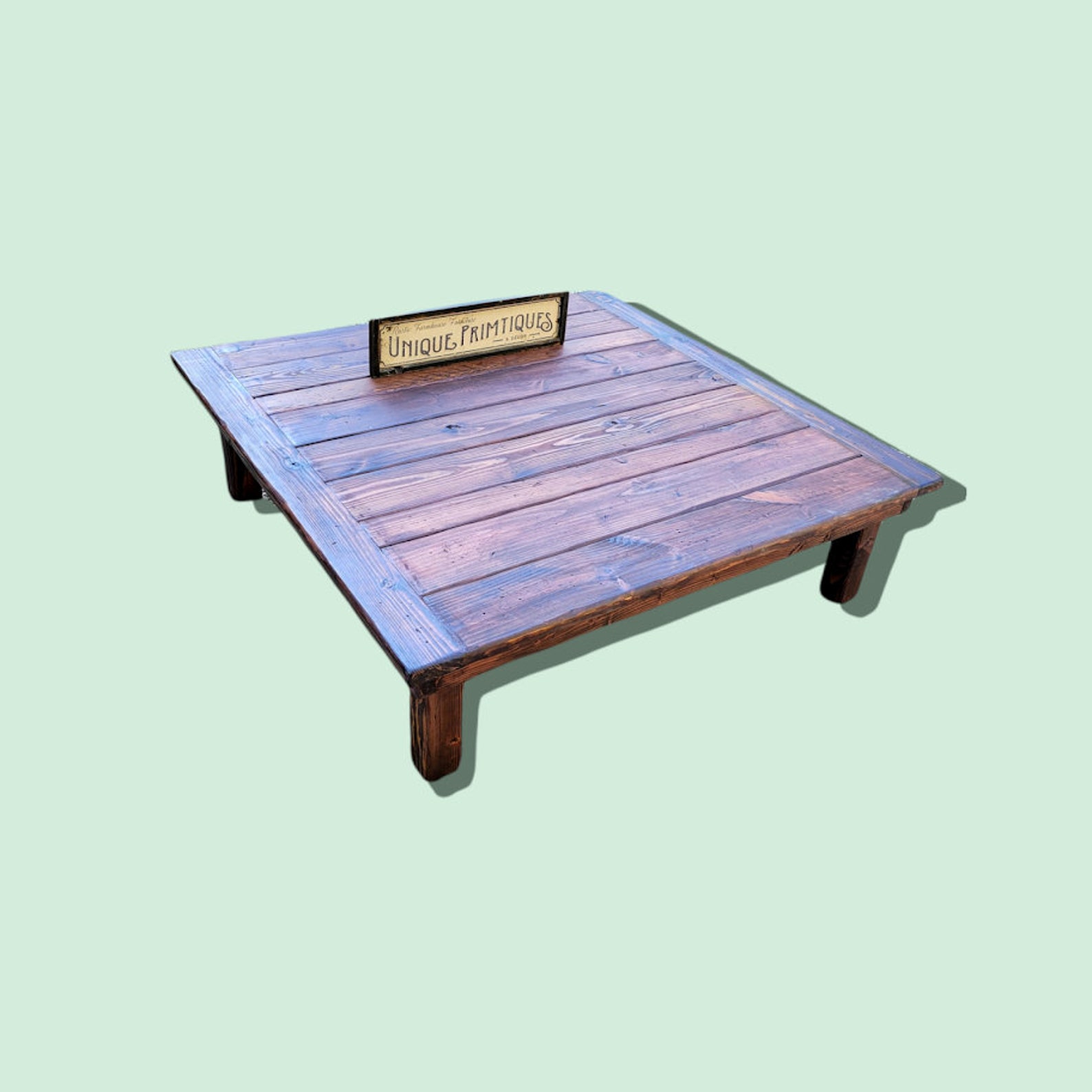 RUSTIC FARMHOUSE COFFEE Table Extra Large Square Farm House - Etsy