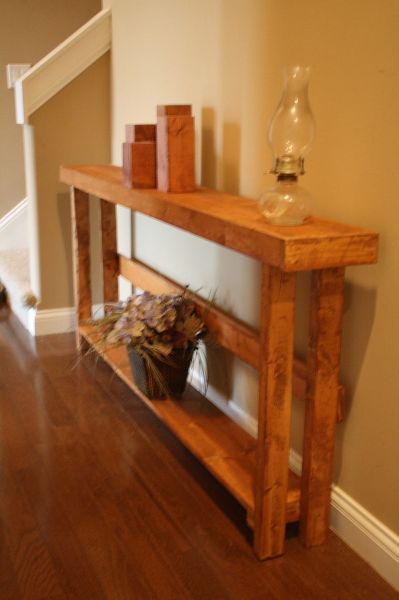 SOFA TABLE Console Narrow Long Large Accent Reclaimed Wood - Etsy