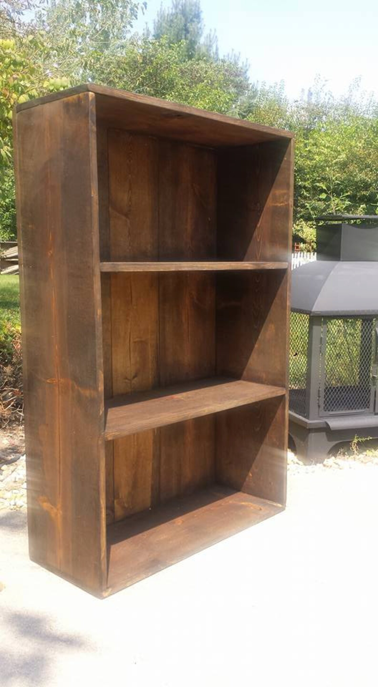 RUSTIC FARMHOUSE BOOKCASE Farm House Country Cabin Shelving - Etsy