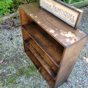 RUSTIC FARMHOUSE BOOKCASE Farm House Country Cabin Shelving Reclaimed ...