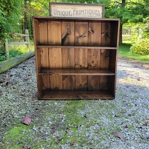 RUSTIC FARMHOUSE BOOKCASE Farm House Country Cabin Shelving Reclaimed ...