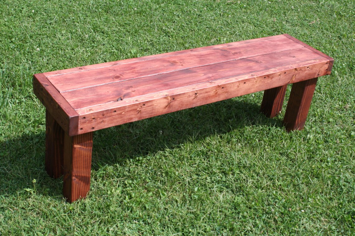 Unique Primtiques Beautiful Primitive RED MAHOGANY Stained | Etsy