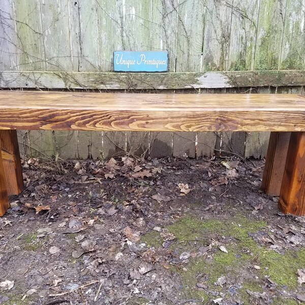 Rustic Wood Benches - Etsy