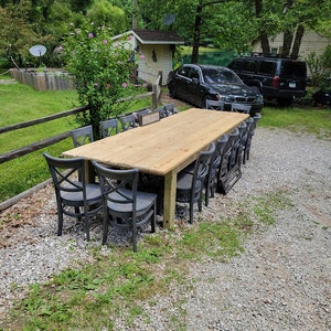 Rustic FARM TABLE 10 Ft 12 14 Foot Set W/you Pick Chairs Farmhouse ...