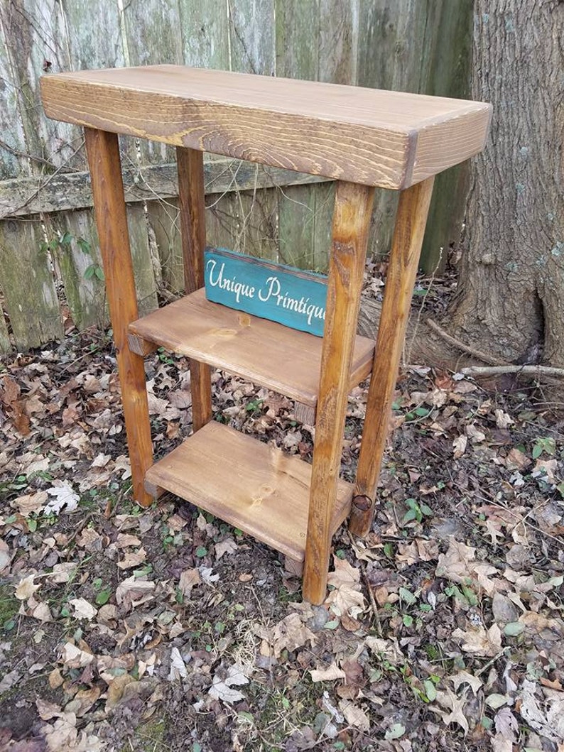 Rustic Early American Stained Primitive Accent Sofa Console - Etsy