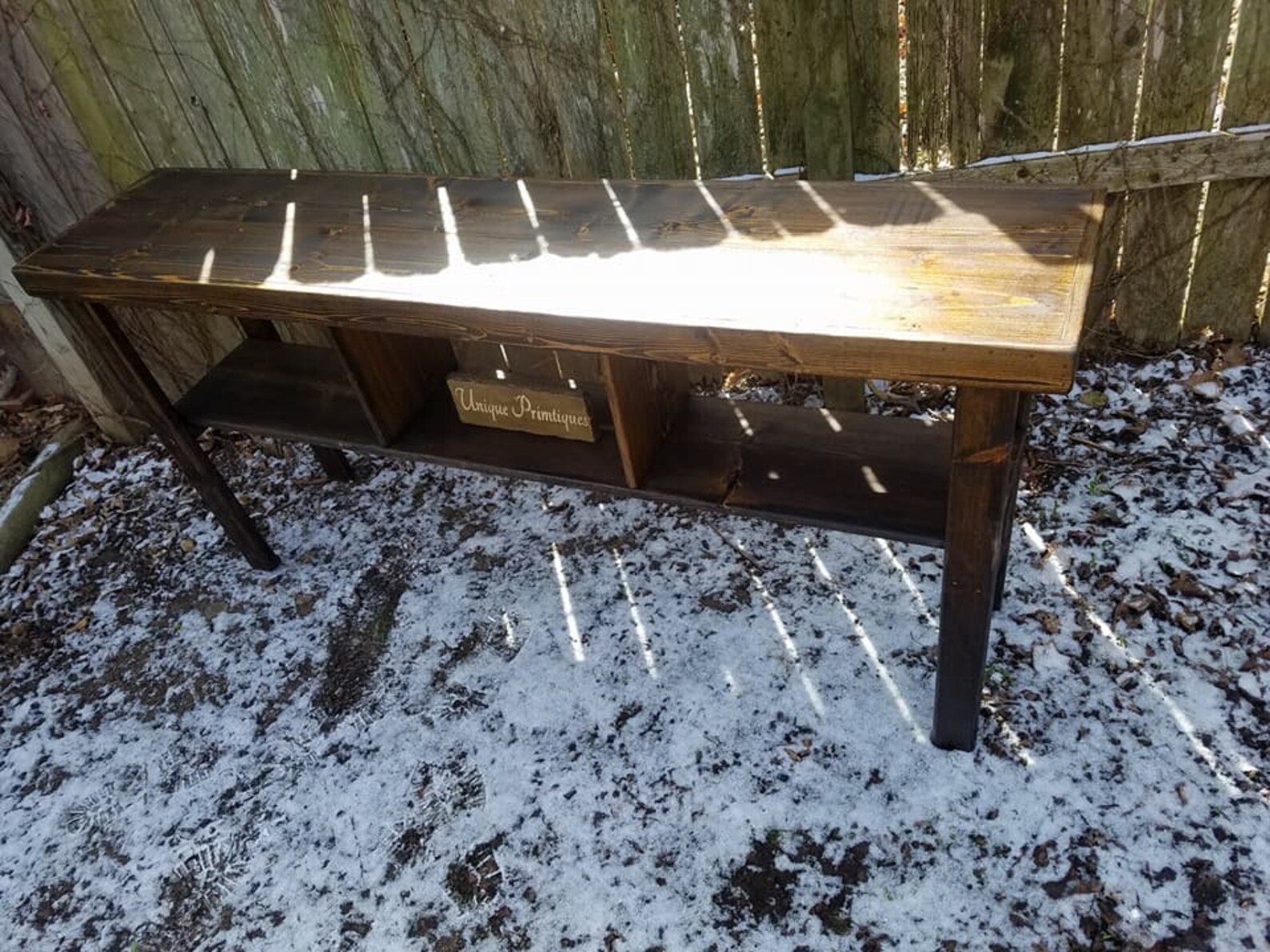 RUSTIC KITCHEN ISLAND Console Table Large Sofa Bar Buffet | Etsy