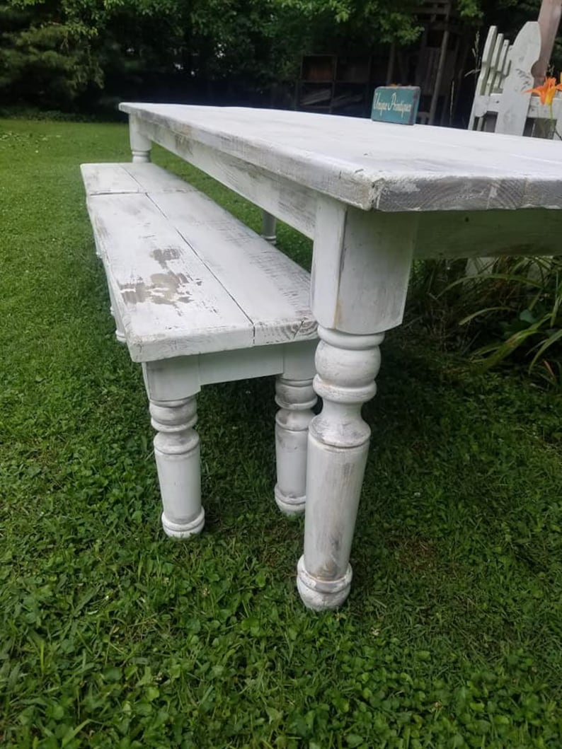 French Country Rustic Farmhouse TABLE Reclaimed Weathered - Etsy
