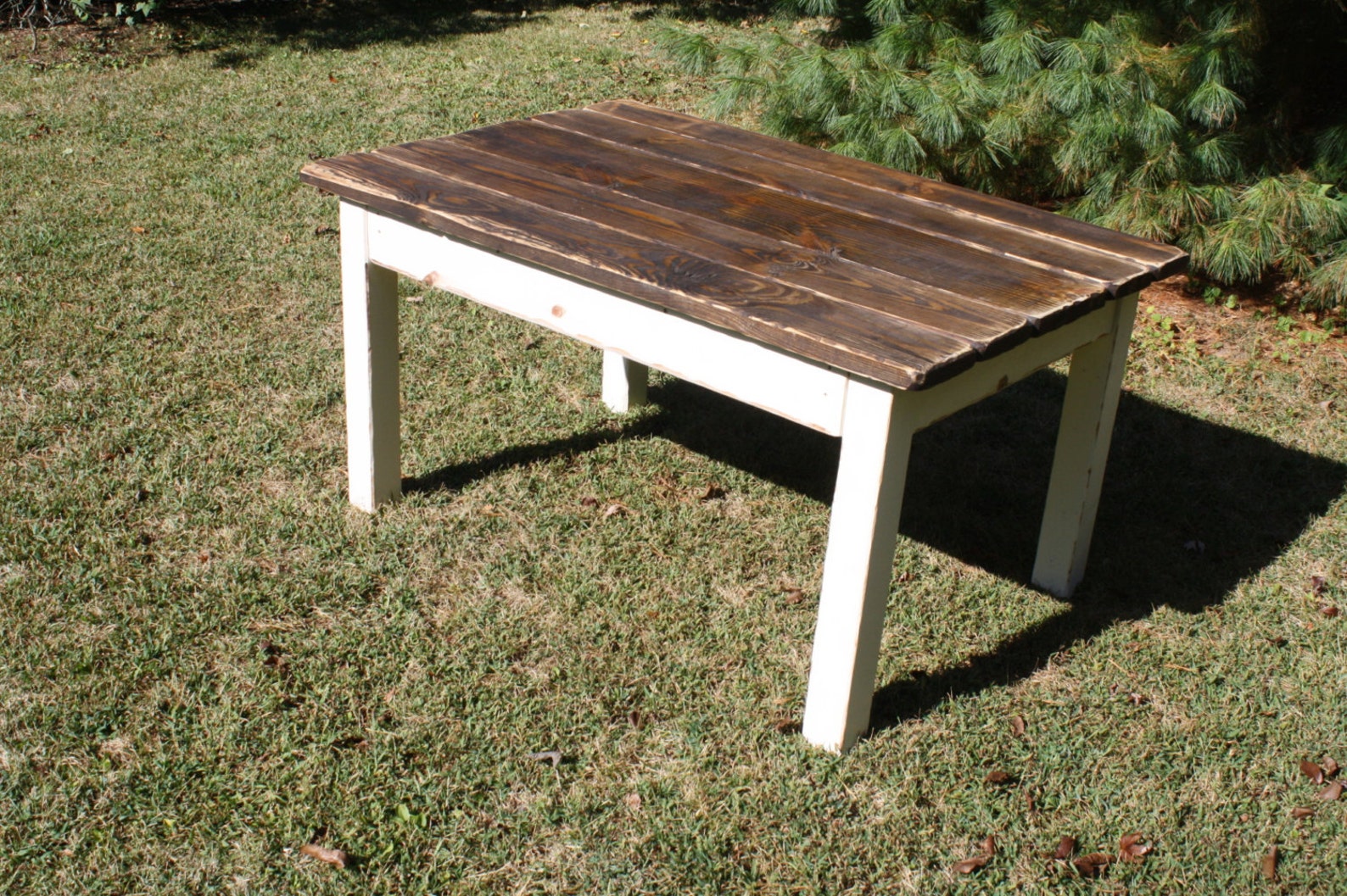 RUSTIC FARMHOUSE TABLE Farm House Dining Country Kitchen Table - Etsy