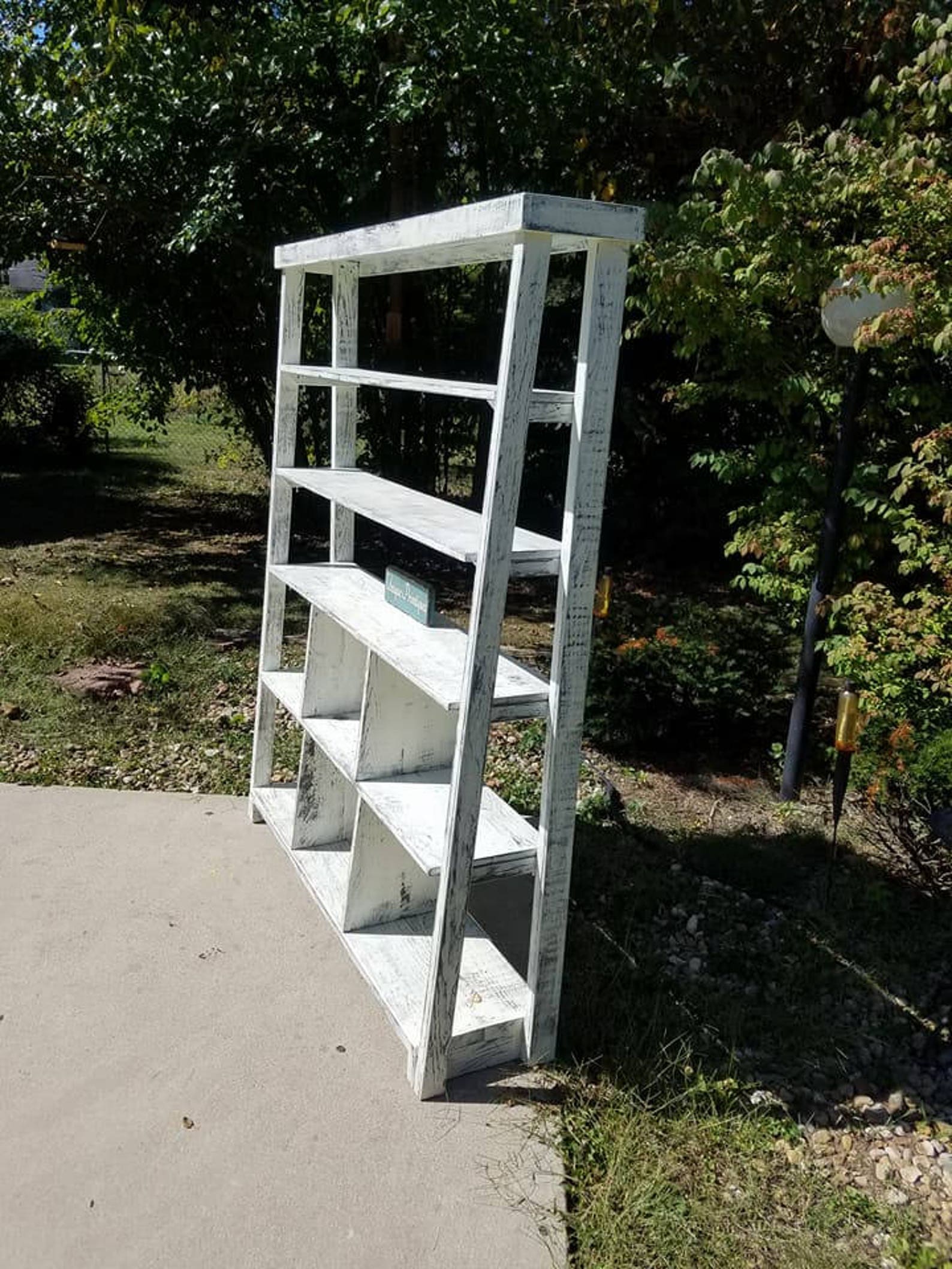 Rustic Solid Wood Bookcase Book Shelf Wall Shelving Unit | Etsy