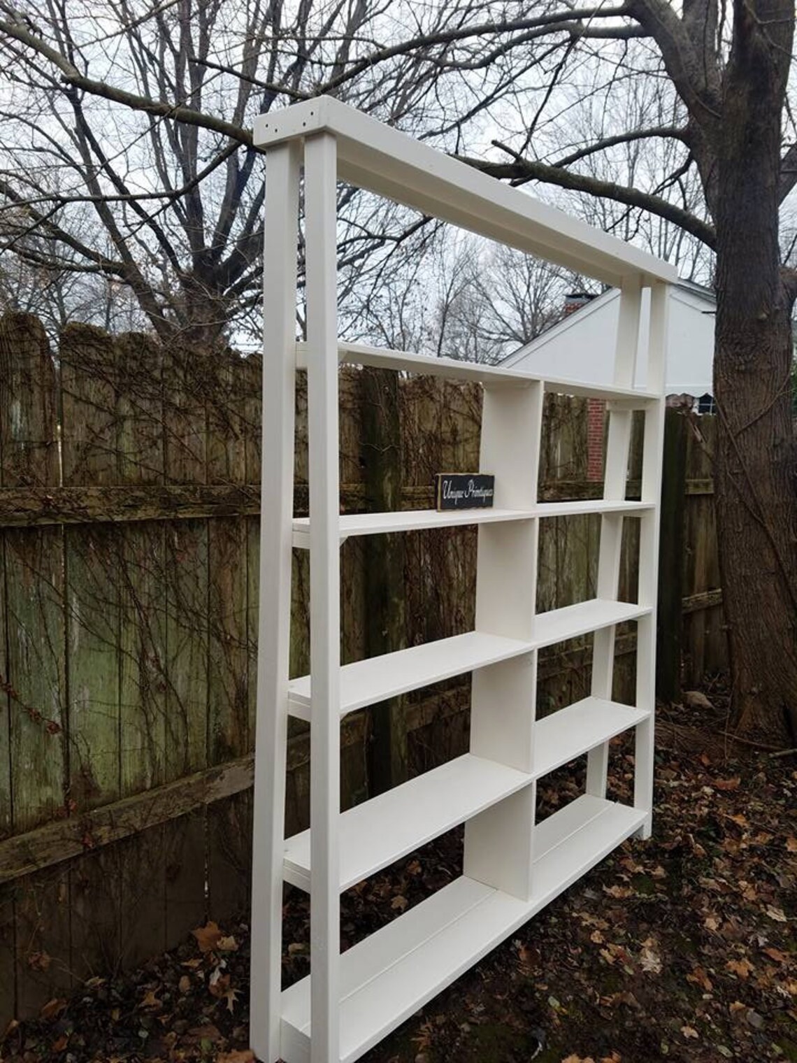 TALL Solid Wood Bookcase Book Shelf Wall Shelving Unit by Unique ...