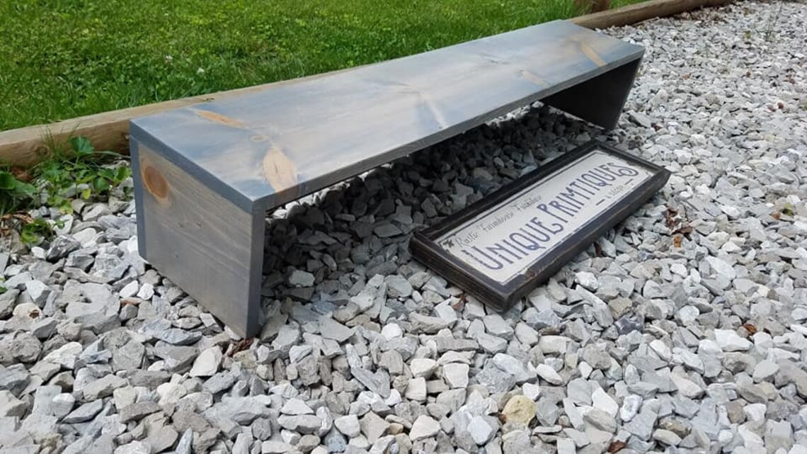 Table TV Computer Riser Bench Centerpiece Entertainment Center - Etsy