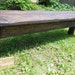 RUSTIC FARMHOUSE BENCH Cross-plank Farm House 14x77x19 Dark Walnut ...