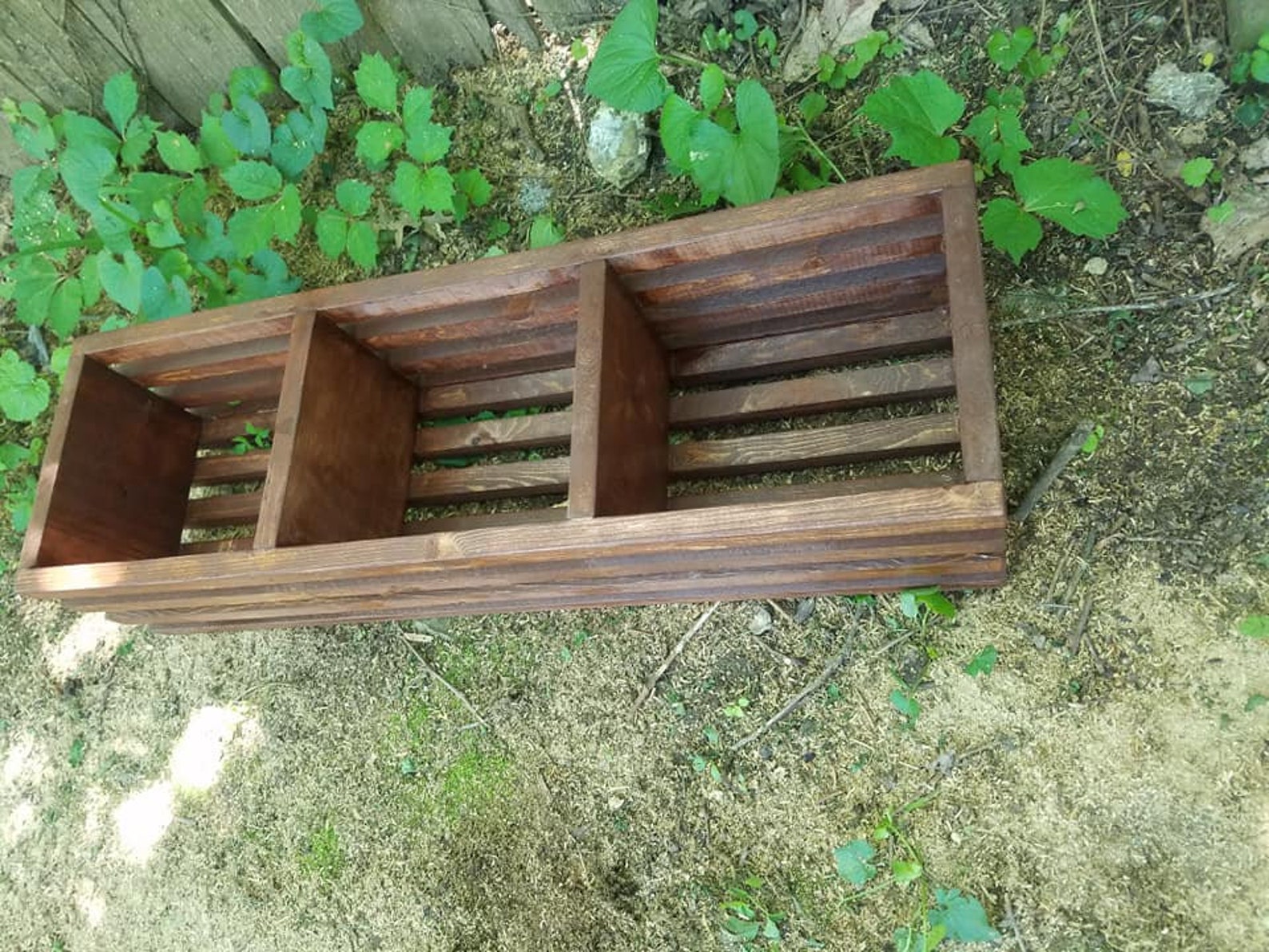 RUSTIC FARMHOUSE CRATE W/dividers Large Reclaimed Wood Farm | Etsy