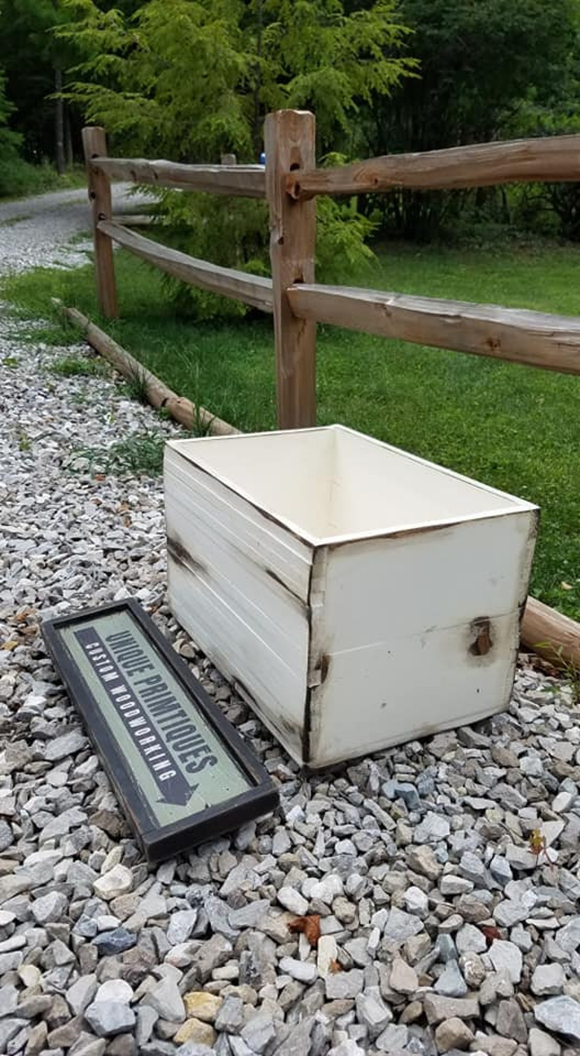 RUSTIC FARMHOUSE CRATES X2 Lot Box Bathroom Kitchen Living - Etsy