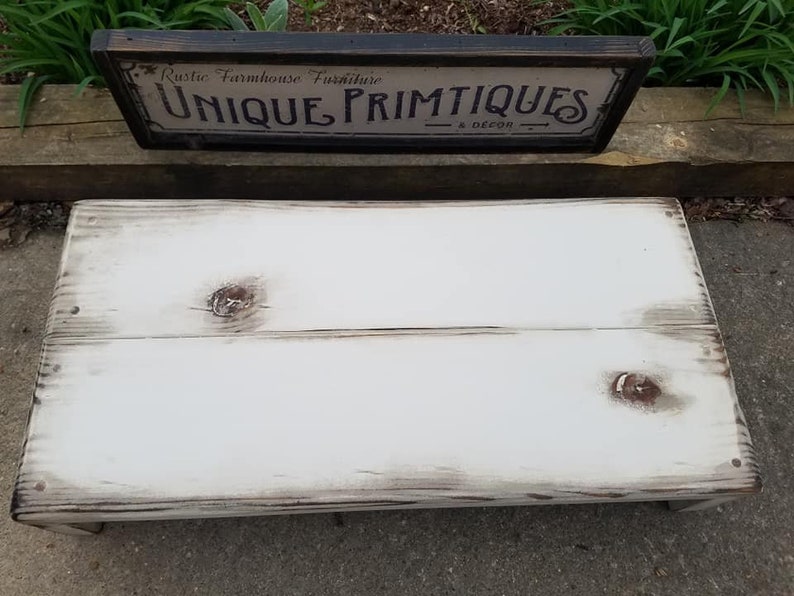 Rustic TABLE RISER Distressed Primitive Computer Monitor - Etsy