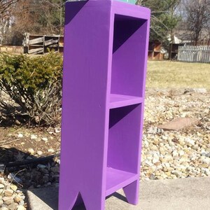 Small PURPLE Book Shelf Bookcase CD Movie Rack Multi Functional Lamp ...