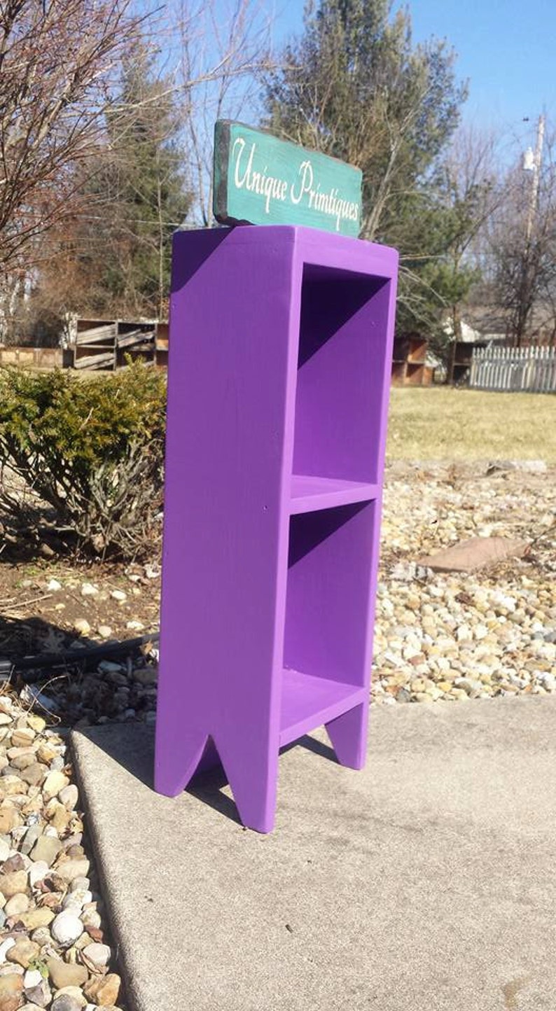 Small PURPLE Book Shelf Bookcase CD Movie Rack Multi - Etsy