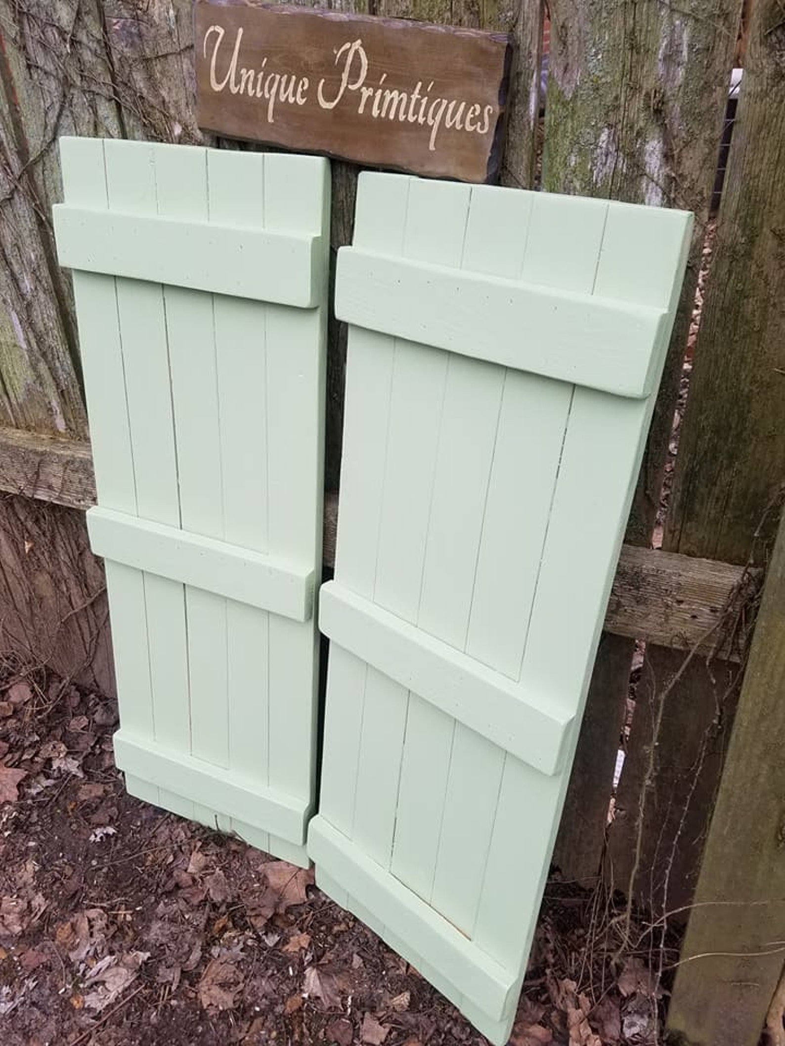 Rustic Wood Shutters Country Barn Display Indoor Outdoor | Etsy