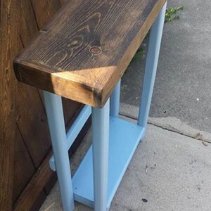 Unique Accent Hall Entry TABLE 8-3/4x24x33h Primitive Rustic Dark ...