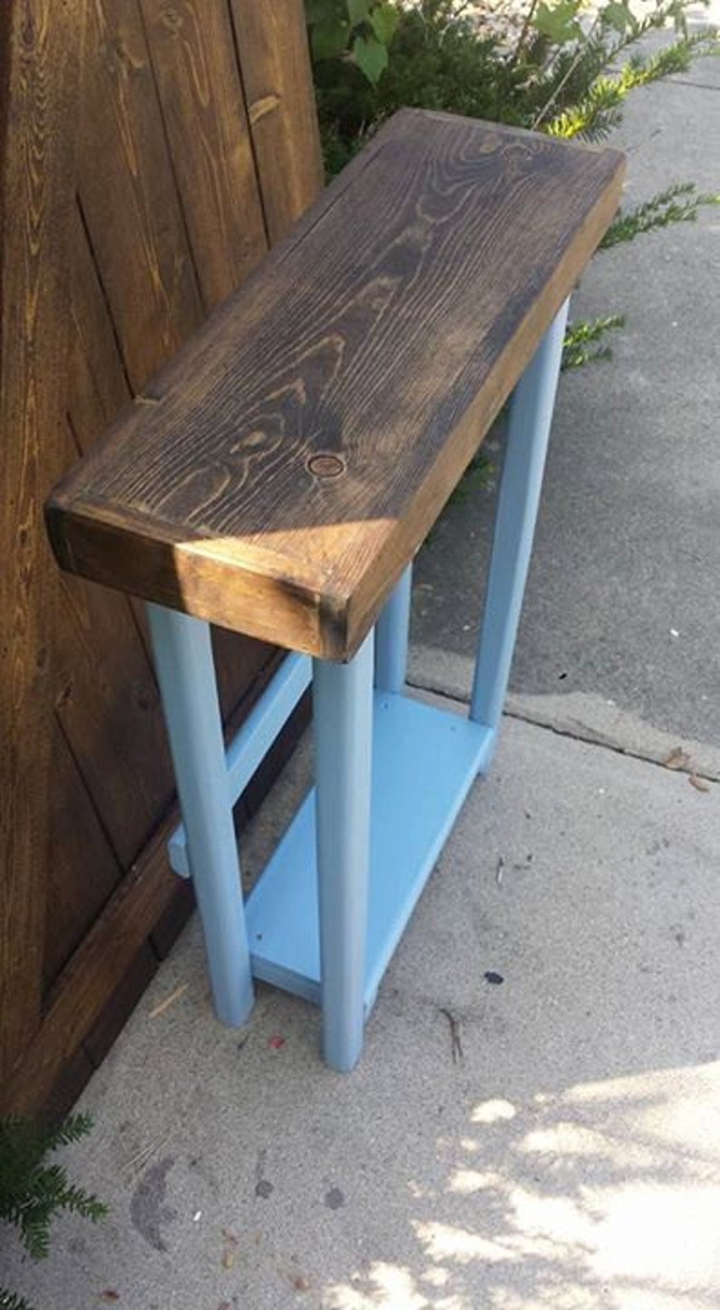 Unique Accent Hall Entry TABLE 8-3/4x24x33h Primitive Rustic - Etsy