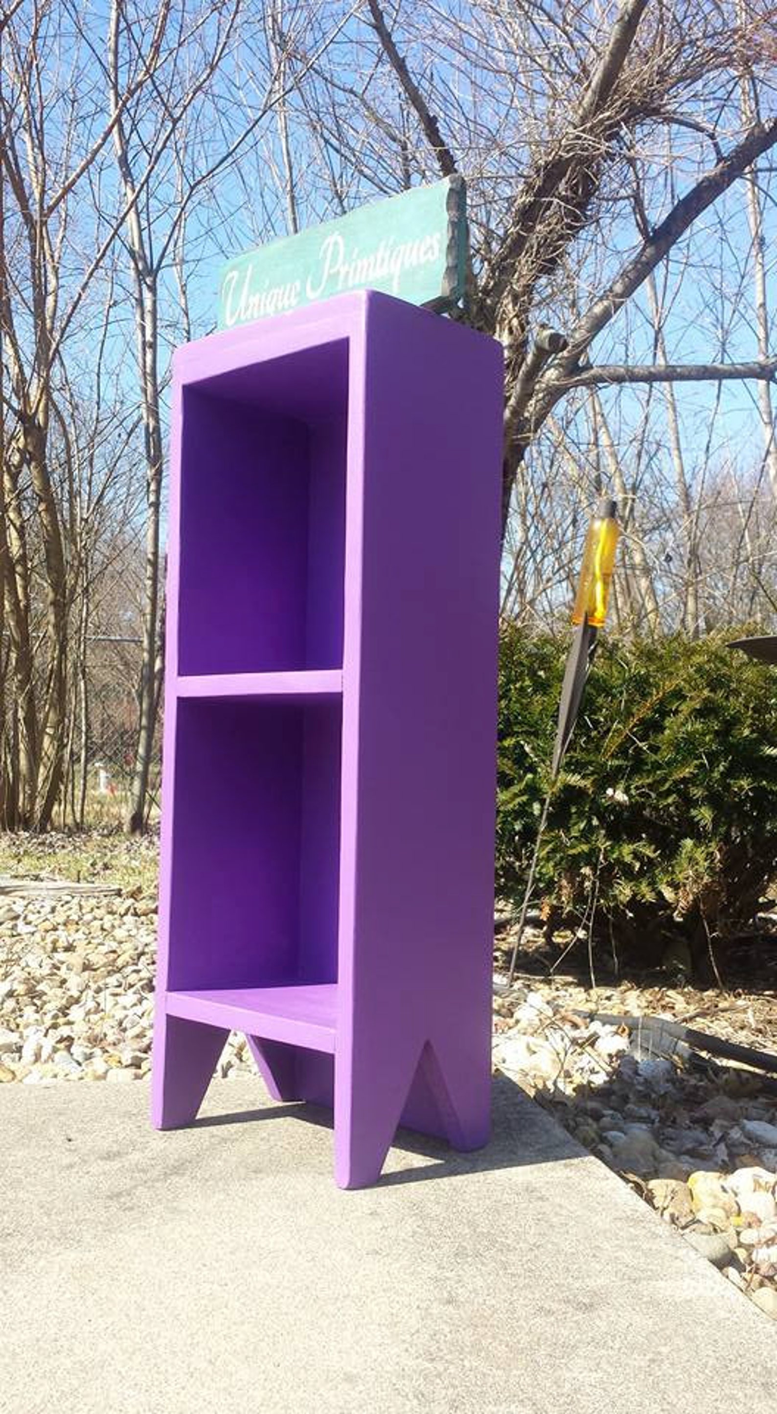 Small PURPLE Book Shelf Bookcase CD Movie Rack Multi - Etsy