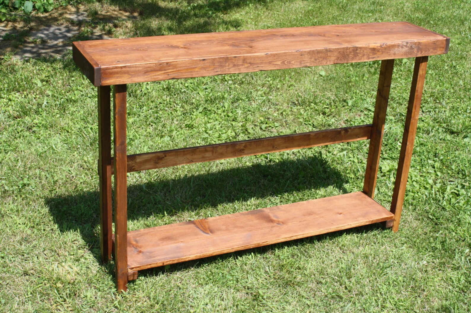 RUSTIC Console TABLE Sofa Entryway Accent Primitive Unique - Etsy